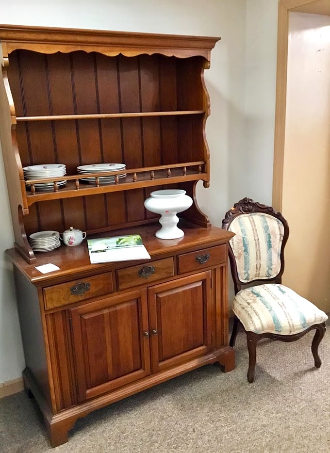 Not just furniture, but time travel. This hutch has probably witnessed more family dinners than your favorite sitcom family.