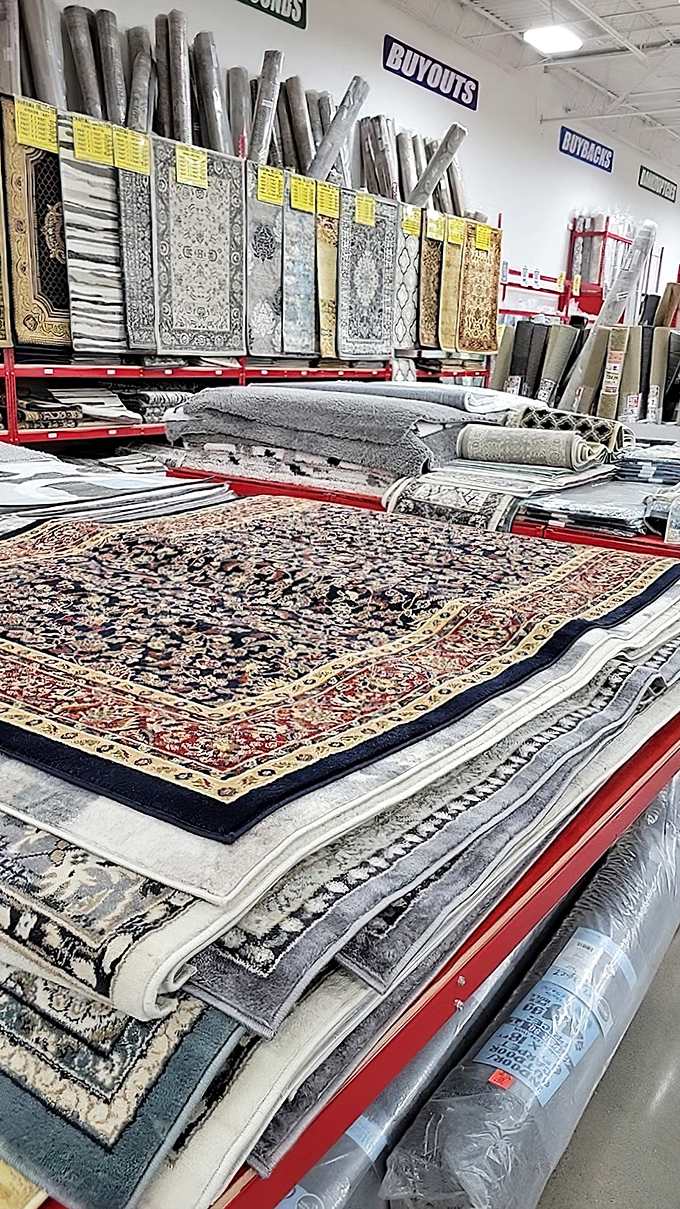 Persian-inspired designs at peasant-inspired prices. These rugs would make any interior designer nod approvingly while your wallet sighs with relief.