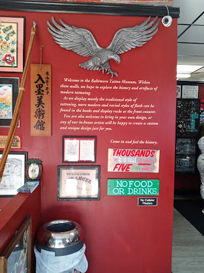 The museum's welcome wall, complete with silver eagle, sets the tone &ndash; "Come in and feel the history" isn't just an invitation, it's a promise.