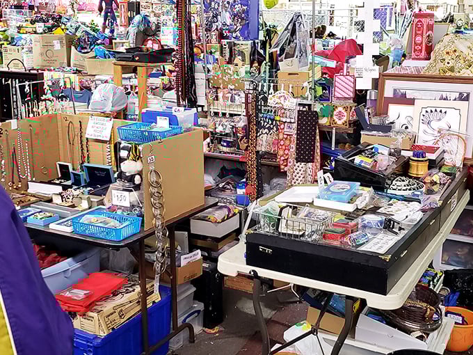 This vendor's stall resembles my grandmother's junk drawer&mdash;if her drawer spanned 200 square feet and occasionally contained valuable collectibles.