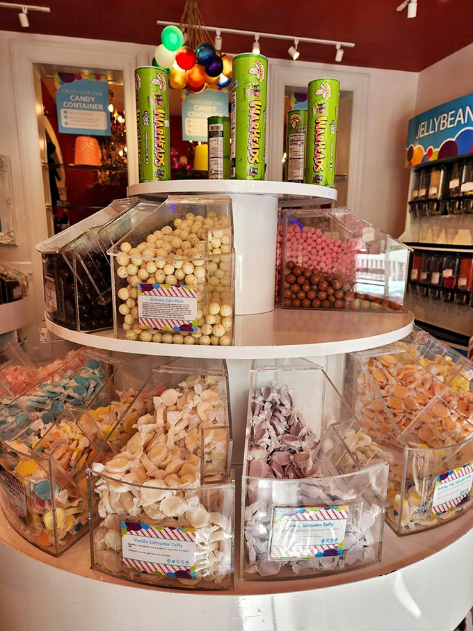 A candy carousel of dreams&mdash;where every compartment holds a different sweet escape and childhood memories come flooding back.