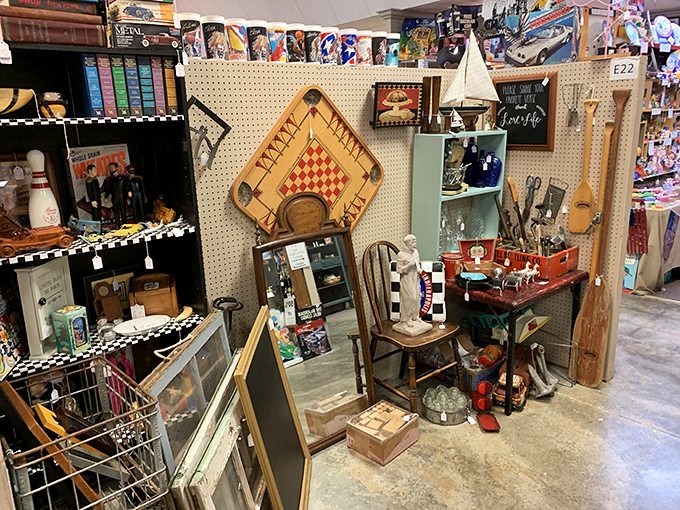 One person's dusty collectibles are another's priceless memories. This booth blends nostalgia and craftsmanship with delightful randomness.