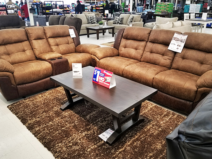 These aren't just sofas&mdash;they're relationship negotiation stations where couples decide if "comfortable" and "affordable" can finally coexist in harmony.