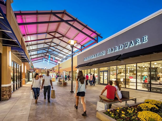 Who knew home decor could be so exciting? Restoration Hardware's facade promises upscale design treasures at prices that won't require a second mortgage.