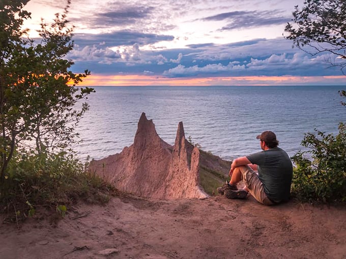 Sometimes the best seat in the house isn't in a five-star restaurant but on a cliff edge, watching nature's sunset show unfold.