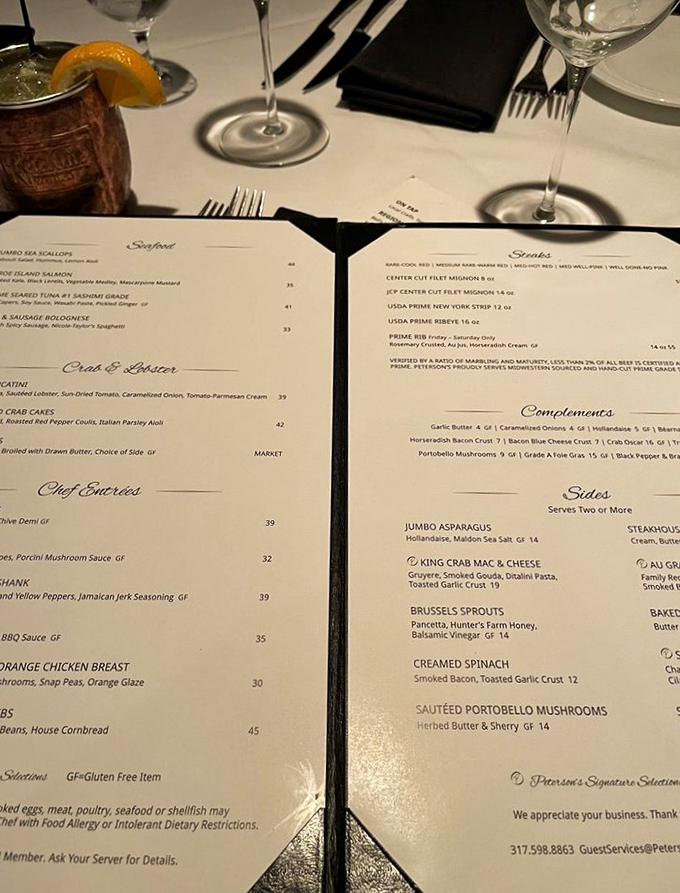 This menu isn't light reading&mdash;it's a roadmap to satisfaction where every turn leads to something worth the caloric investment.