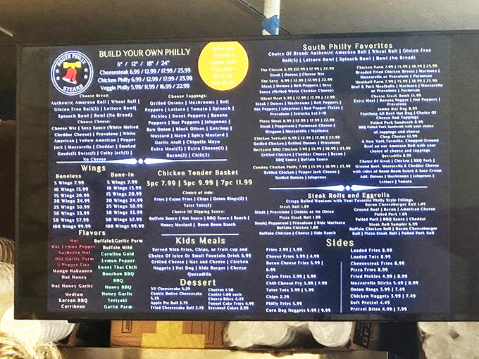 A menu board that offers more possibilities than a choose-your-own-adventure book for your taste buds.