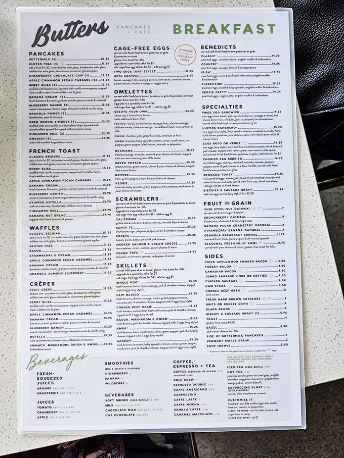 The menu at Butters reads like a novel where every character is delicious. Plot twist: you'll want to try them all.