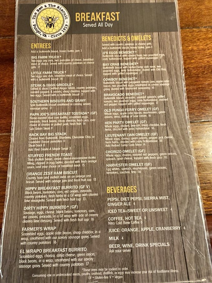 This isn't just a menu&mdash;it's a roadmap to happiness. The Stuffed French Toast alone has caused many to reroute entire road trips.