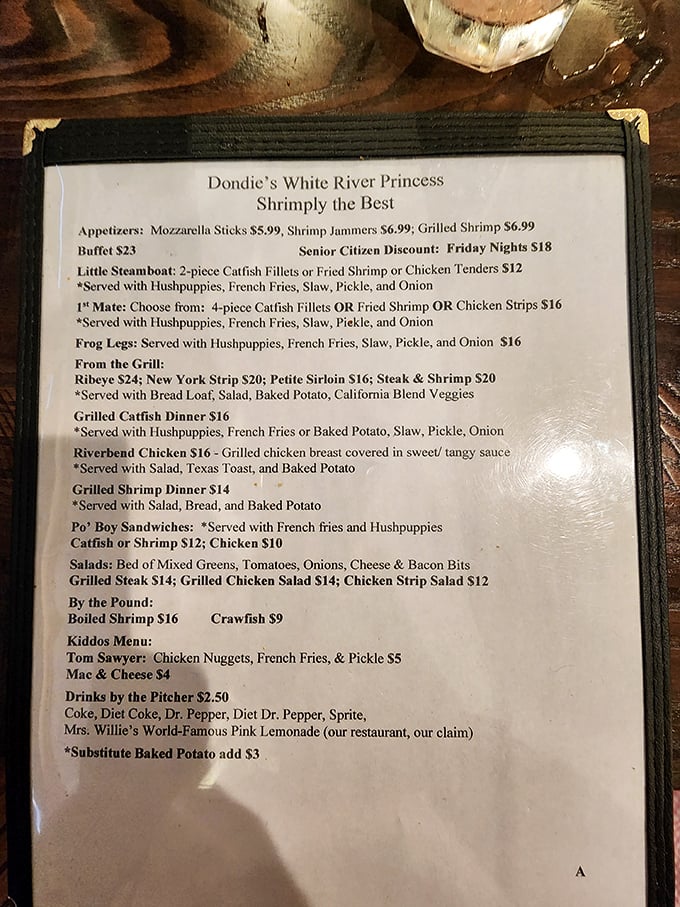 A menu that gets straight to the point&mdash;when you've perfected catfish and hushpuppies, why complicate things?