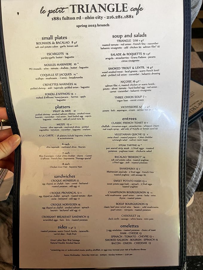 This menu isn't just a list of dishes&mdash;it's a love letter to France written in escargot, cr&ecirc;pes, and that legendary French onion soup.