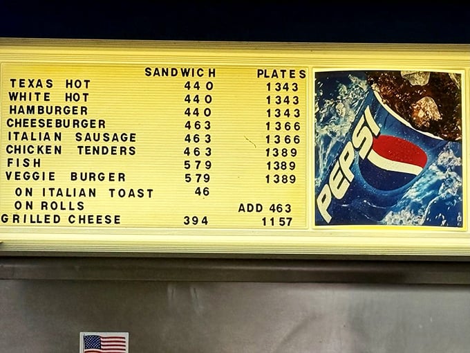 The menu board tells you everything you need to know: life-changing indulgence awaits, with options aplenty for your plate-building adventure.