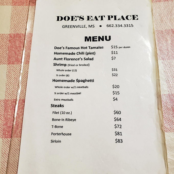 The menu at Doe's is like a haiku&mdash;brief, beautiful, and saying everything that needs to be said. Those tamales are calling my name! 