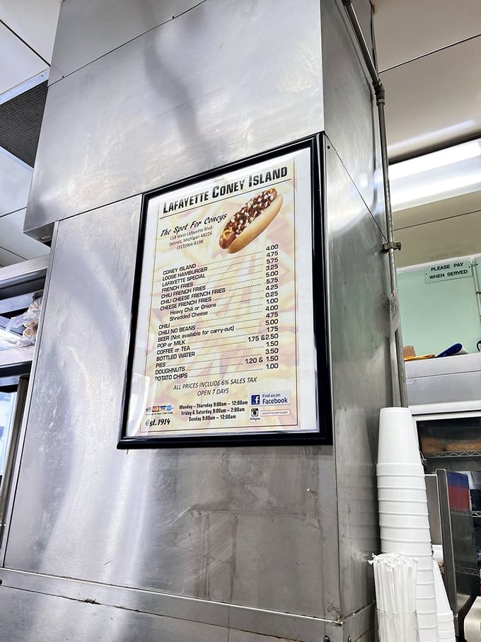 A menu as straightforward as it is perfect. When you've mastered the essentials, why complicate things with unnecessary choices?