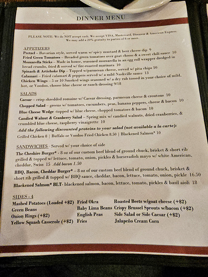 A menu that reads like a love letter to British cuisine, with everything from Scotch eggs to shepherd's pie. Decision paralysis has never been so delicious.