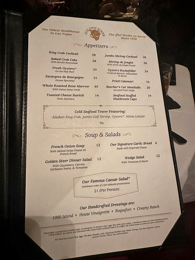 A menu that respects tradition while offering indulgence. That Seafood Tower isn't just a dish &ndash; it's an event requiring a game plan.