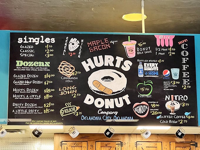 The menu board at Hurts isn't just informative&mdash;it's a roadmap to delicious decisions and difficult choices. Like reading options for a cardiac stress test you'll actually enjoy.