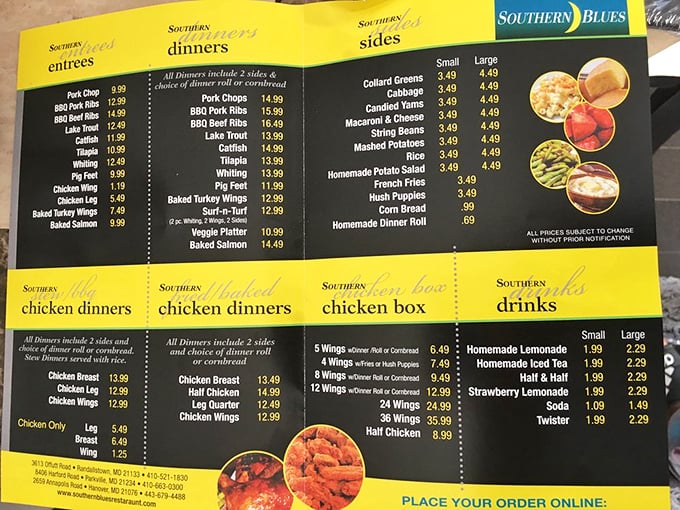 This menu isn't just a list of dishes&mdash;it's a roadmap to happiness with every southern classic accounted for.