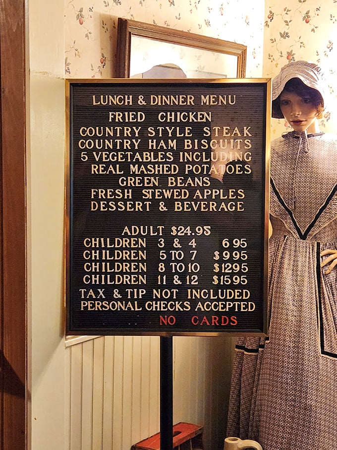 The menu board tells you everything you need to know&mdash;straightforward country cooking with no pretension, just the promise of comfort.