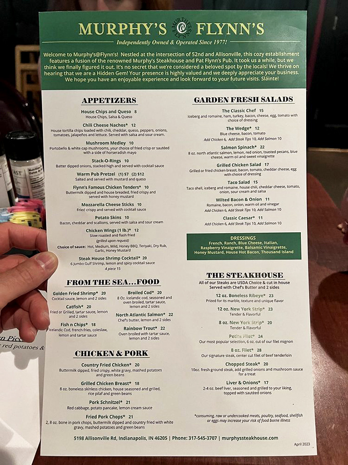 A menu that reads like a love letter to comfort food classics. The hardest relationship here is choosing just one dish.
