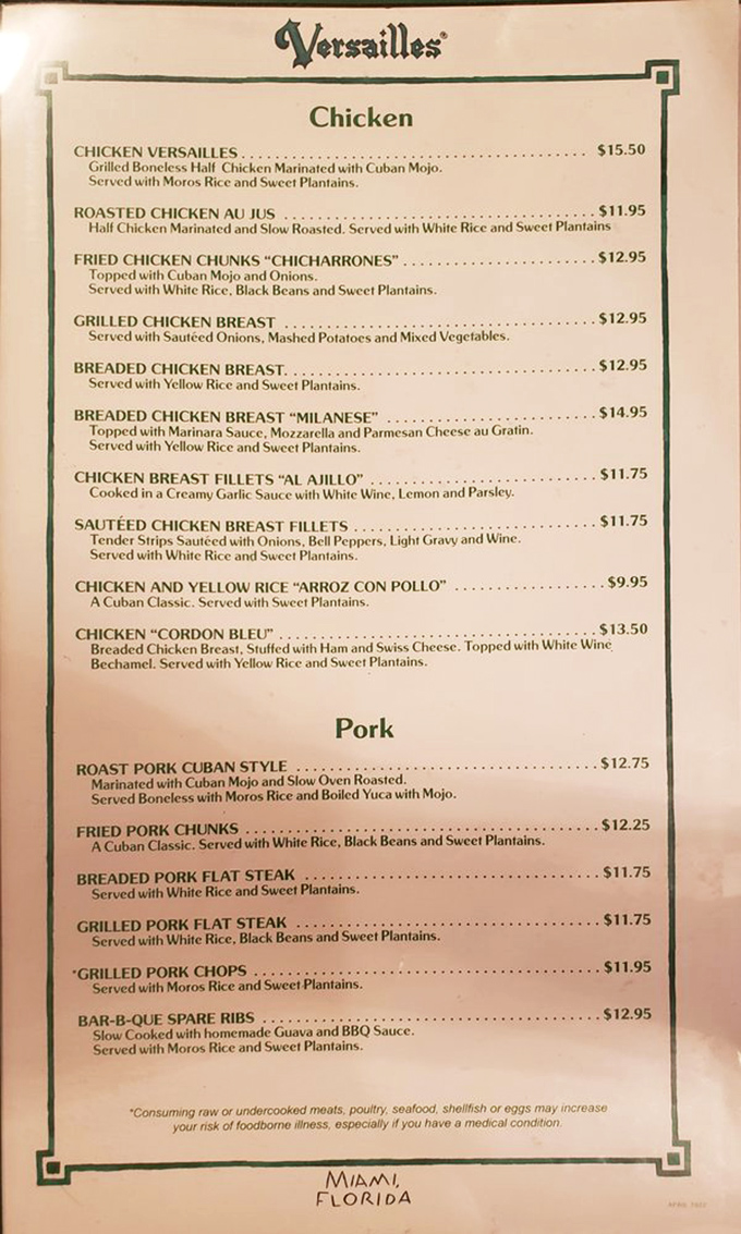 This menu isn't just a list of dishes&mdash;it's a passport to Cuba's culinary heritage, with each item promising a vacation for your taste buds.