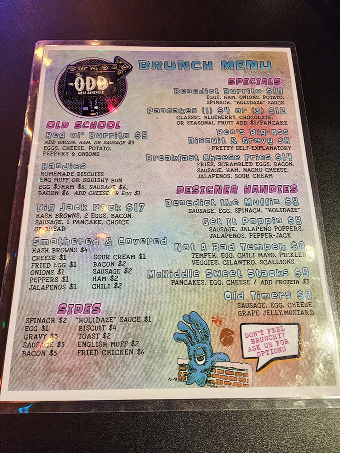 The menu reads like comfort food went to art school&mdash;where else can you find "Not a Bad Tempeh" alongside "Ben's Big-Ass Biscuit & Gravy"?