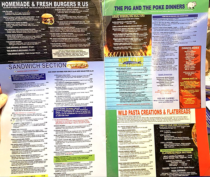 The menu at Mike's Place isn't just extensive&mdash;it's practically a novella with chapters dedicated to every possible craving you might have, now or in the future.