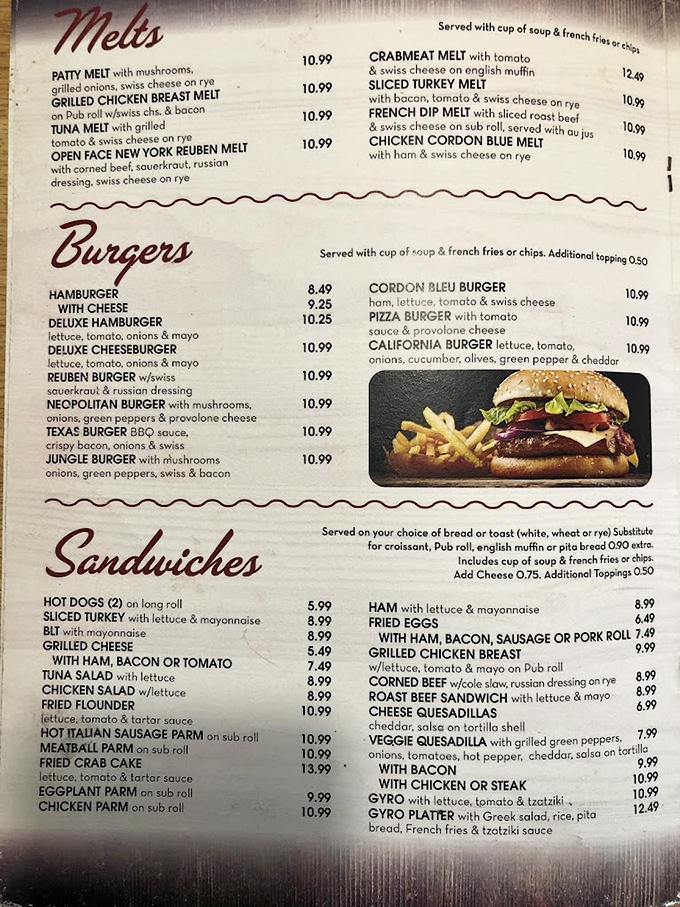 A menu that doesn't need fancy descriptions or trendy ingredients&mdash;just honest offerings that make decision-making the hardest work you'll do all day.