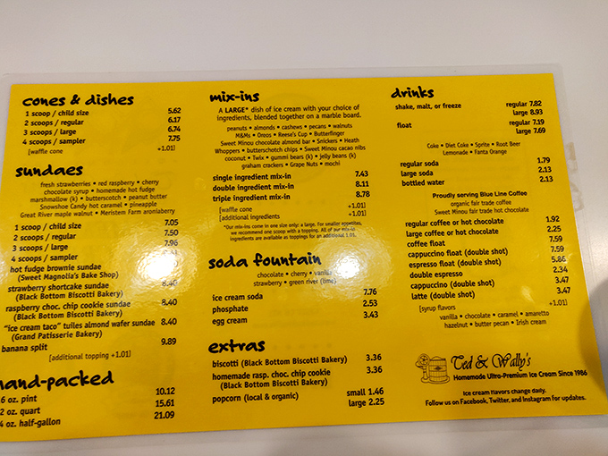 This golden menu board isn't just a list&mdash;it's a treasure map where X marks the spot for your next favorite flavor.