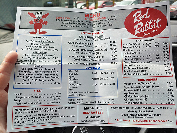 A menu that hasn't changed much since the Beatles were topping charts&mdash;proof that when you get something right the first time, you don't mess with perfection.