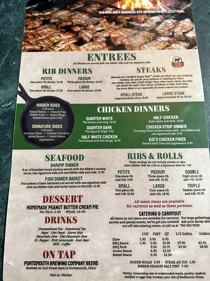 The menu reads like a meat lover's fantasy novel, with chapters dedicated to steaks that could double as weightlifting equipment.