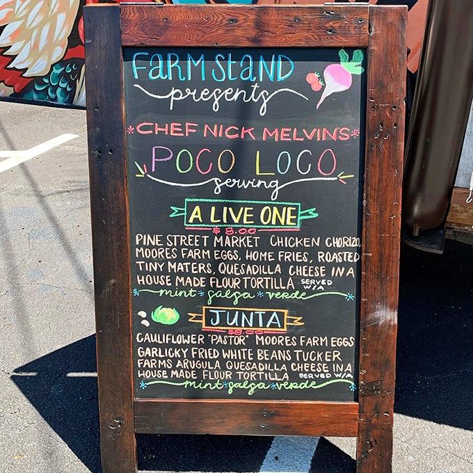 The chalkboard menu tells you everything you need to know &ndash; locally-sourced ingredients, house-made tortillas, and flavor combinations worth crossing county lines for.