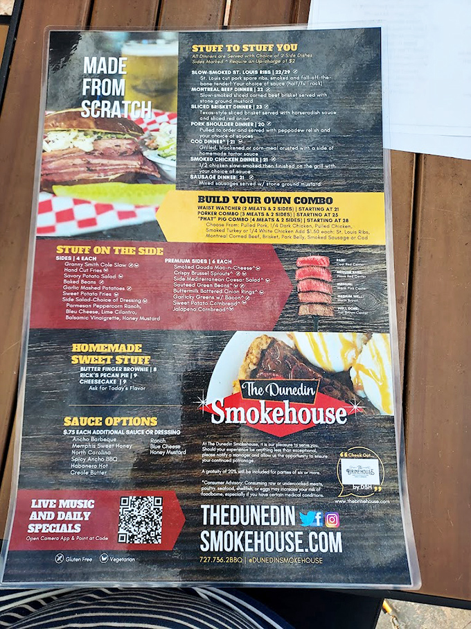 This menu isn't just a list&mdash;it's a roadmap to happiness. "Made From Scratch" isn't just a slogan, it's a solemn promise.