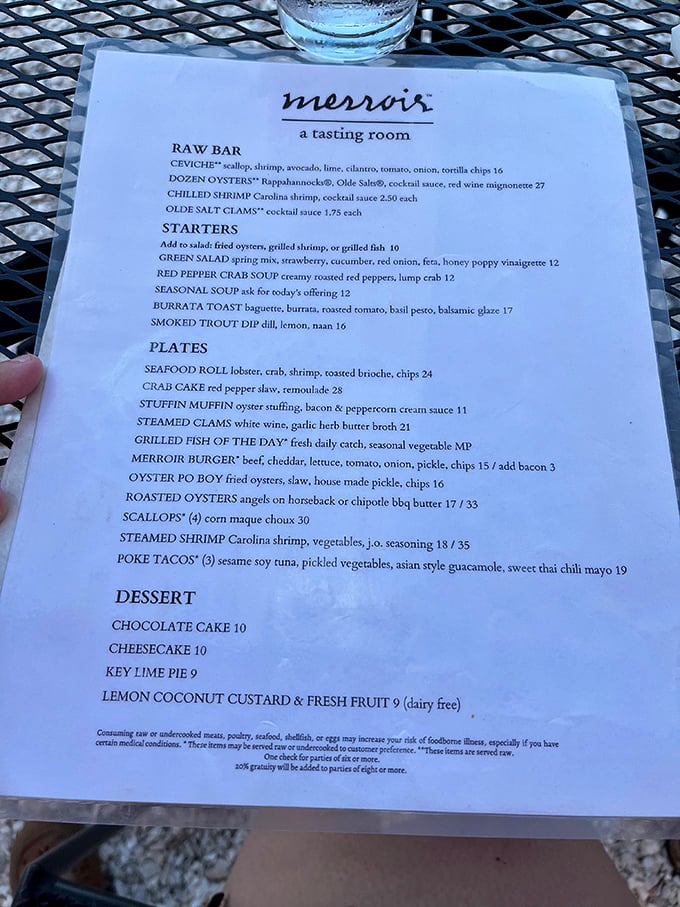 This isn't just a menu&mdash;it's a love letter to the Chesapeake Bay. Each item represents a delicious chapter in Virginia's maritime story.