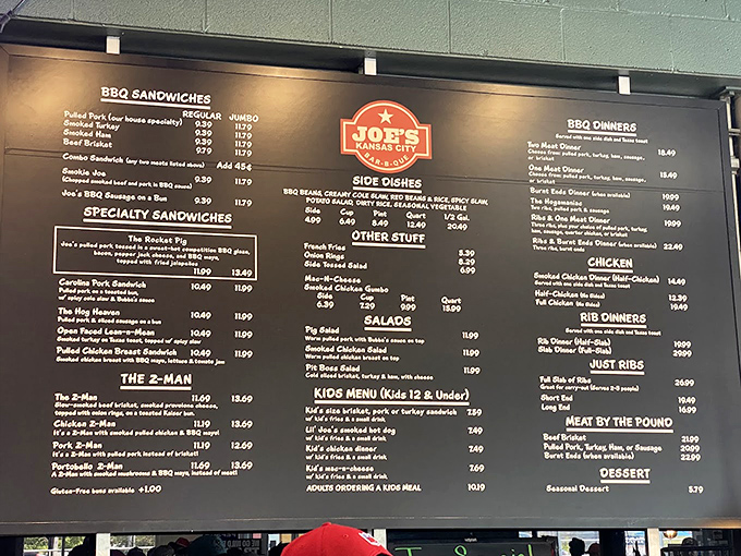 A menu board that might as well be a treasure map. X marks the spot where your taste buds strike gold&mdash;especially with that legendary Z-Man.