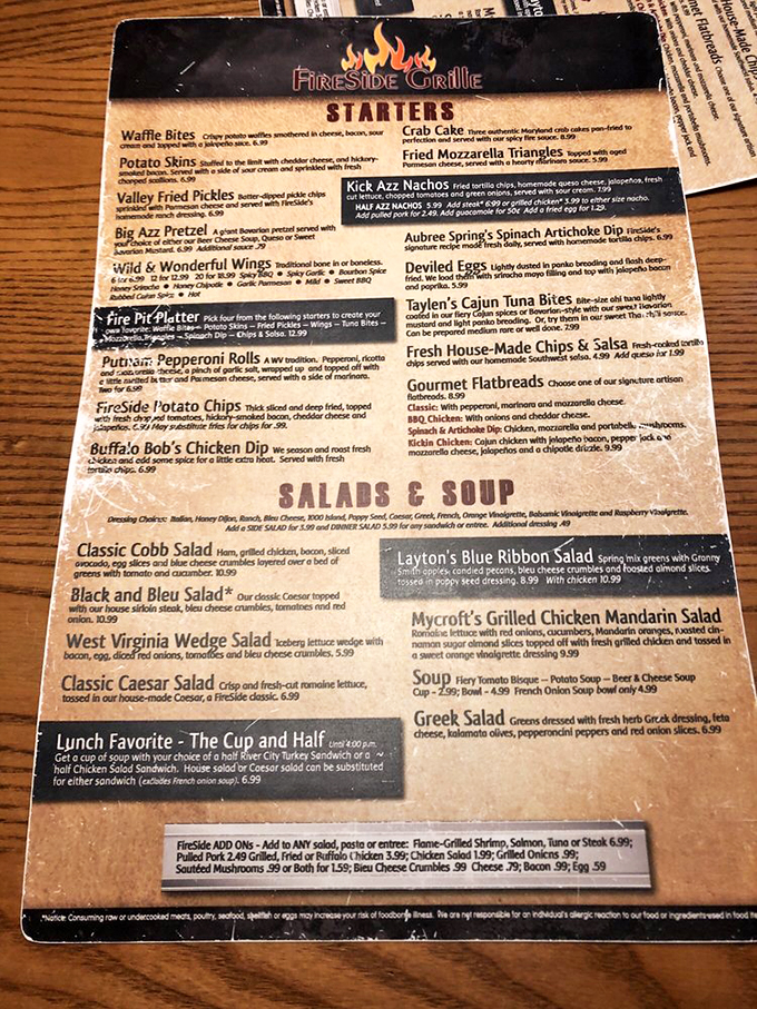 The menu reads like a love letter to comfort food enthusiasts&mdash;each item promising a different path to satisfaction.