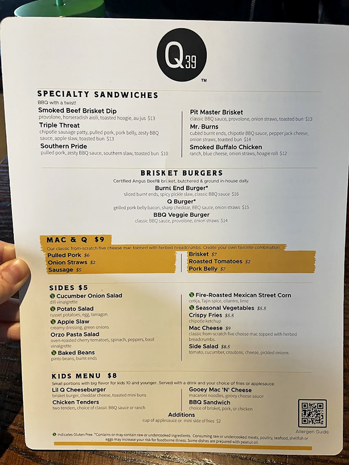 The menu reads like barbecue poetry&mdash;Mr. Burns sandwich starring those magical burnt ends that might just be Kansas City's greatest contribution to civilization.
