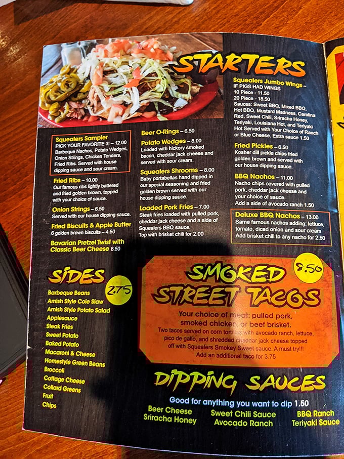 Reading this menu is like planning a road trip across America's barbecue belt &ndash; each item a delicious detour worth taking.