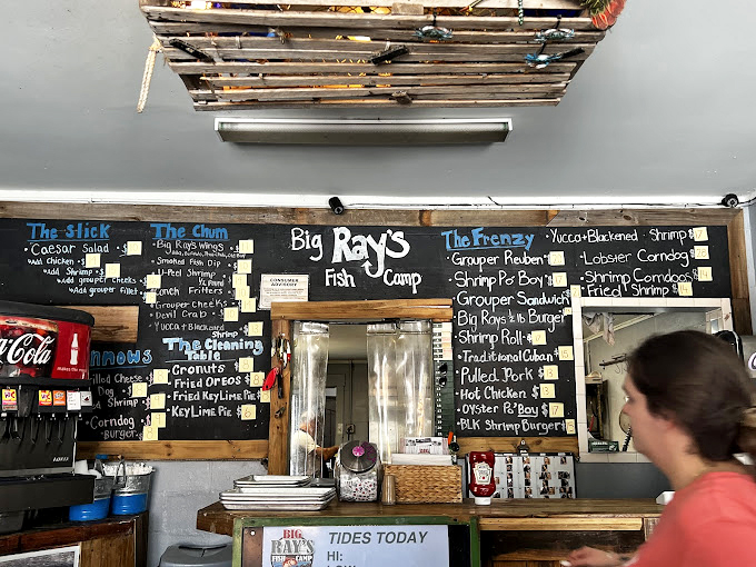 The chalkboard menu at Big Ray's is seafood poetry&mdash;no fancy fonts needed when the offerings speak this eloquently to your appetite.