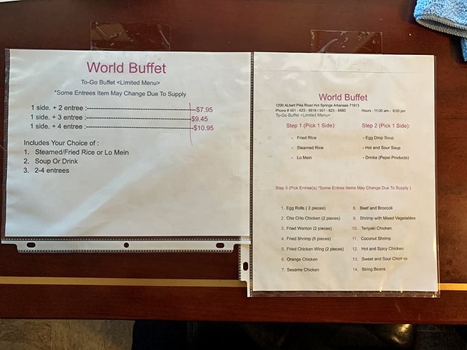 The menu that launched a thousand road trips. Decisions, decisions &ndash; though veterans know the correct answer is "one of everything."