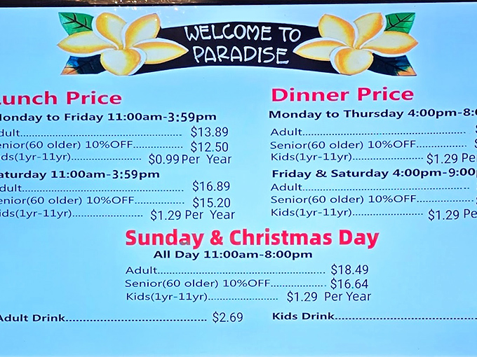 Welcome to Paradise indeed! Where the difference between lunch and dinner is how much time you'll need for a nap afterward. 