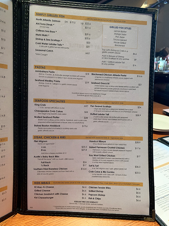 This menu reads like a love letter to the ocean. Decisions, decisions&mdash;it's the kind of delicious dilemma we all wish to face. 