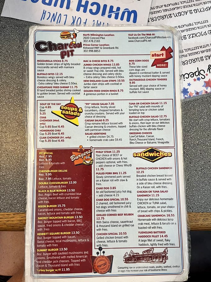 The menu reads like a love letter to American comfort food. Decisions, decisions &ndash; though you can't go wrong with anything in the "Burgers" section.