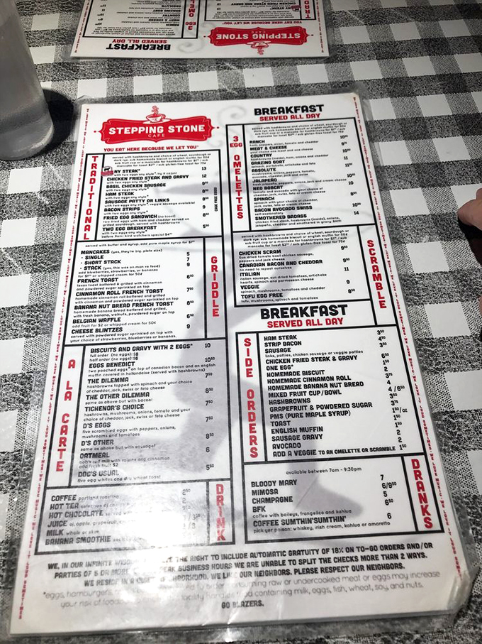 A menu that proudly declares "You eat here because we let you" is the kind of honesty that makes food taste better.