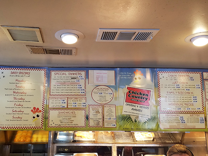 A menu board that gets straight to the point&mdash;no fancy descriptions needed when the food speaks this eloquently for itself.