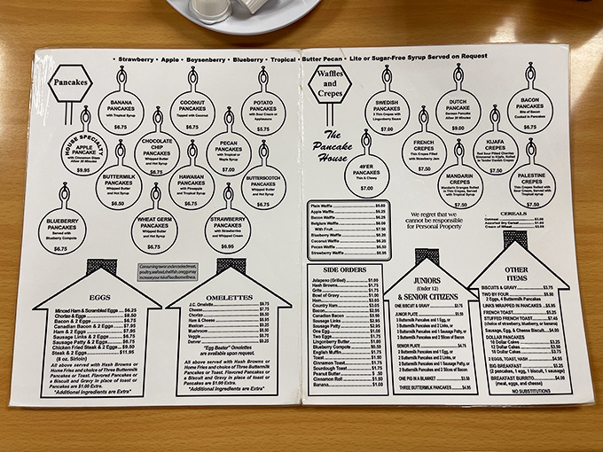 This menu is like the breakfast version of War and Peace &ndash; epic in scope but with more butter and significantly less Russian angst.