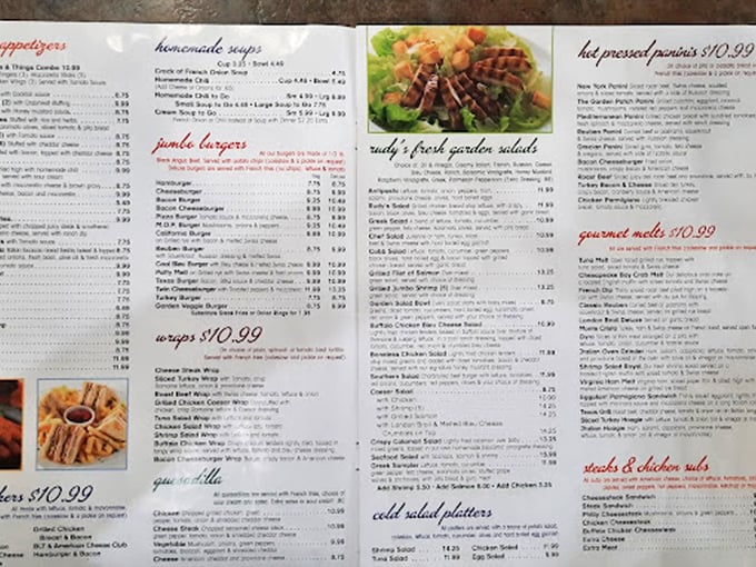 The menu at Rudy's isn't just reading material&mdash;it's a roadmap to happiness with more delicious plot twists than your favorite mystery novel.