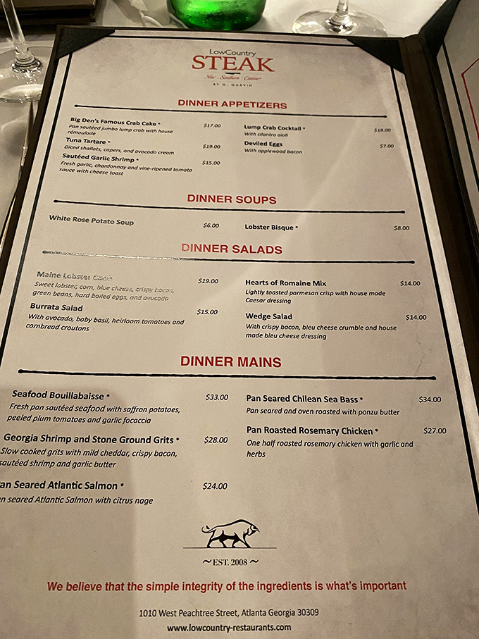 The menu reads like a love letter to Southern cuisine. Each description makes you want to order one of everything &ndash; budgets and stomachs be damned!