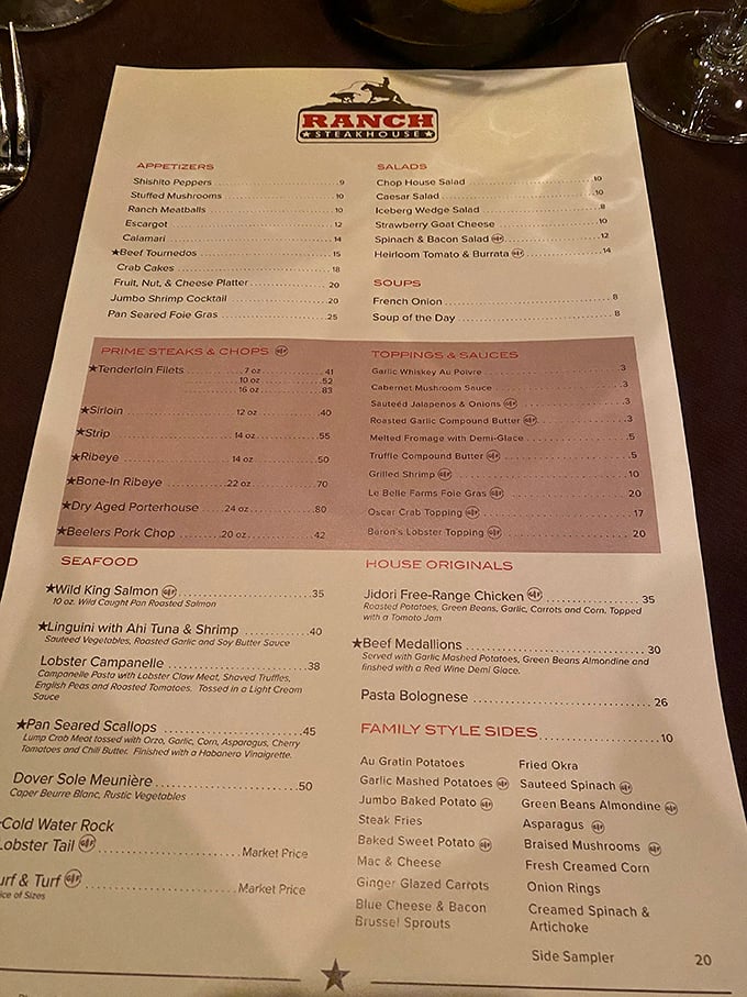 This menu reads like a love letter to carnivores, with each carefully curated offering promising a journey through beef's finest expressions.