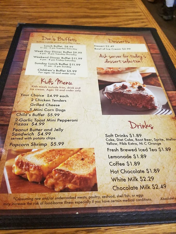 The menu board reveals the kind of prices that make city folks do a double-take—proof that culinary joy doesn't require emptying your wallet.